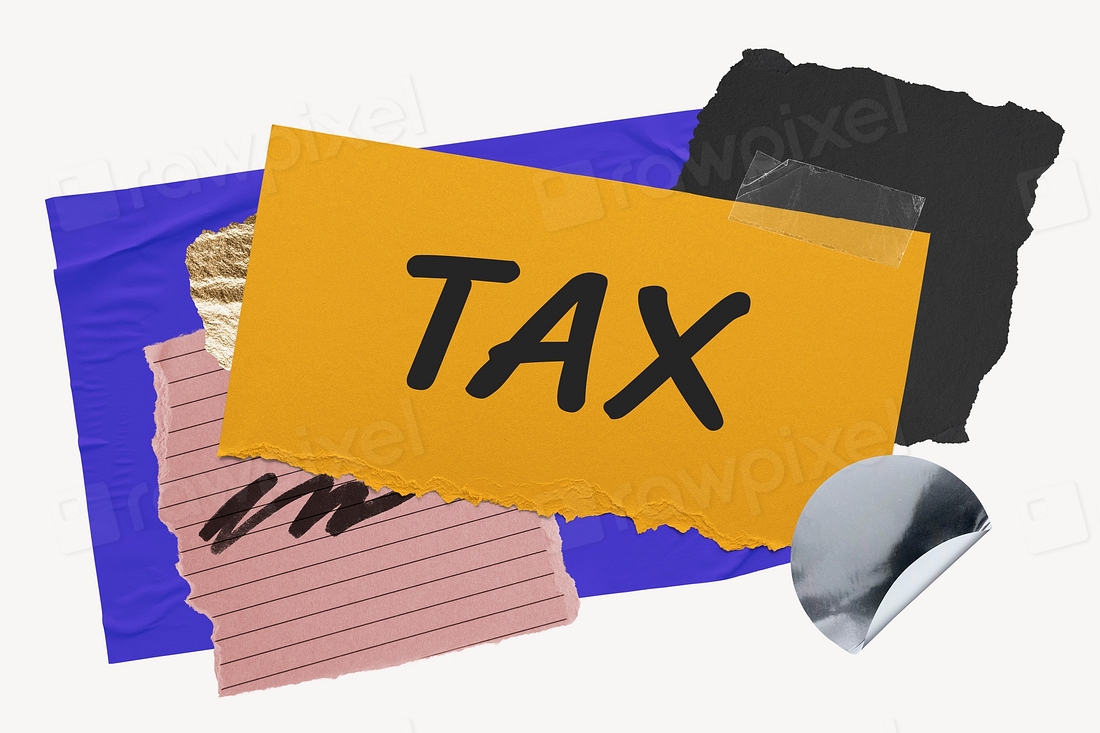 Tax word typography, aesthetic paper | Free Photo - rawpixel