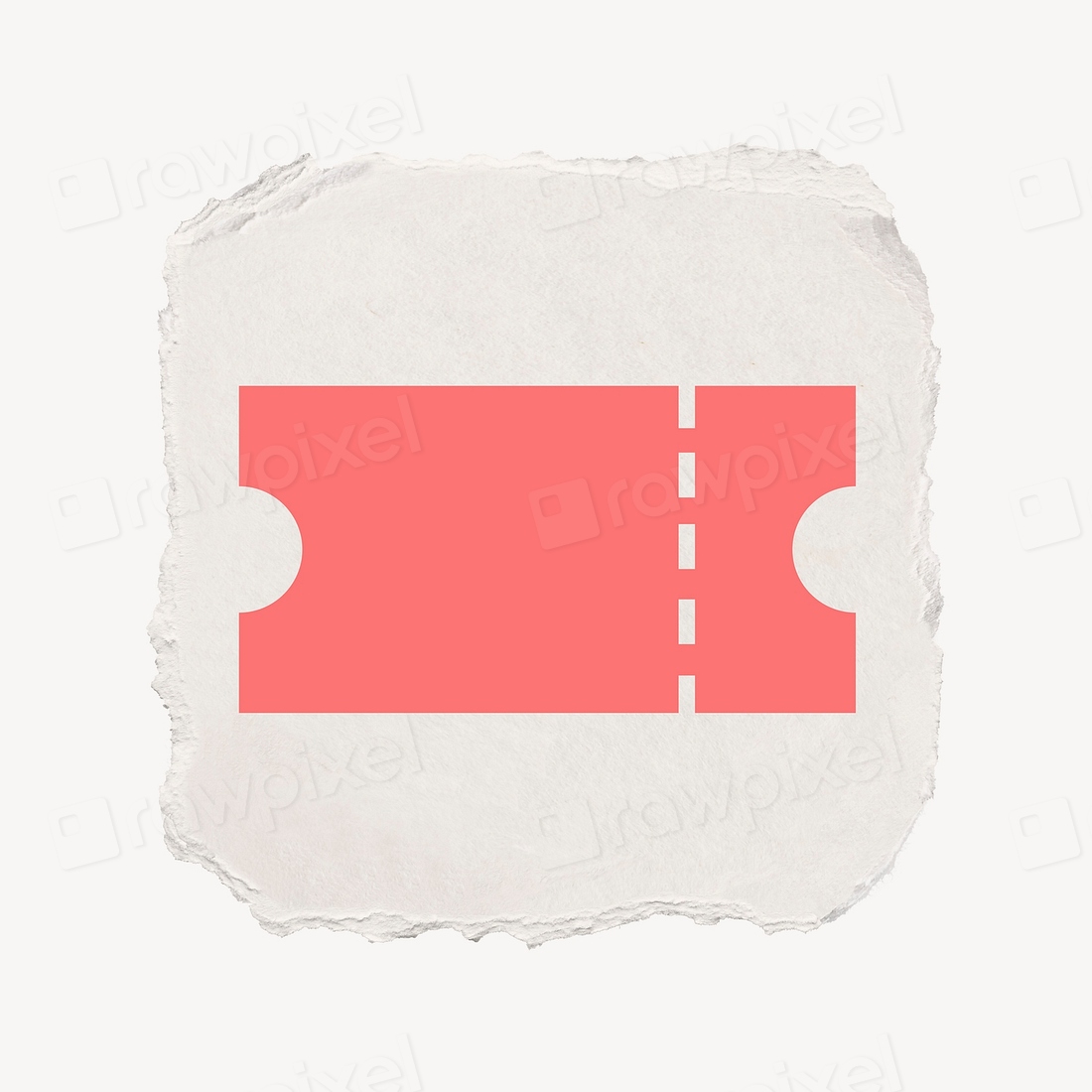 Voucher, ticket icon, ripped paper | Free Photo - rawpixel