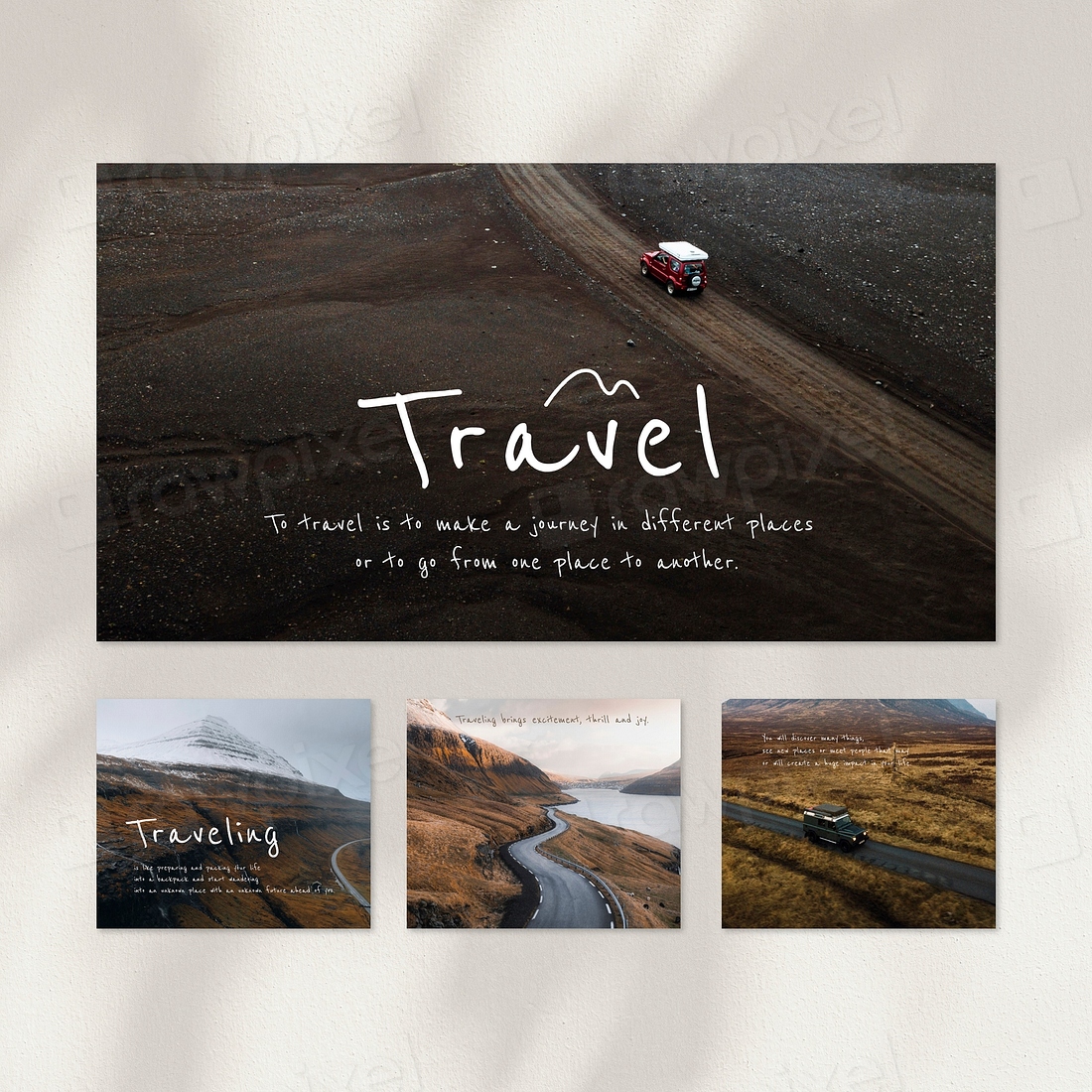 Travel blog website template set | Premium Vector - rawpixel