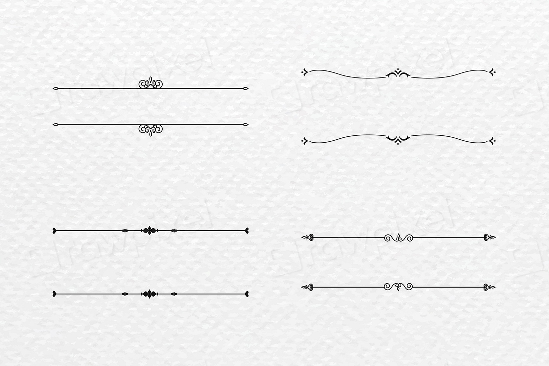 Vintage line frame collection vector | Premium Vector - rawpixel