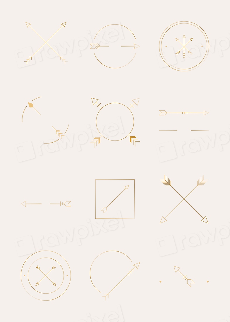 Branding arrow badge design collection | Premium Vector - rawpixel