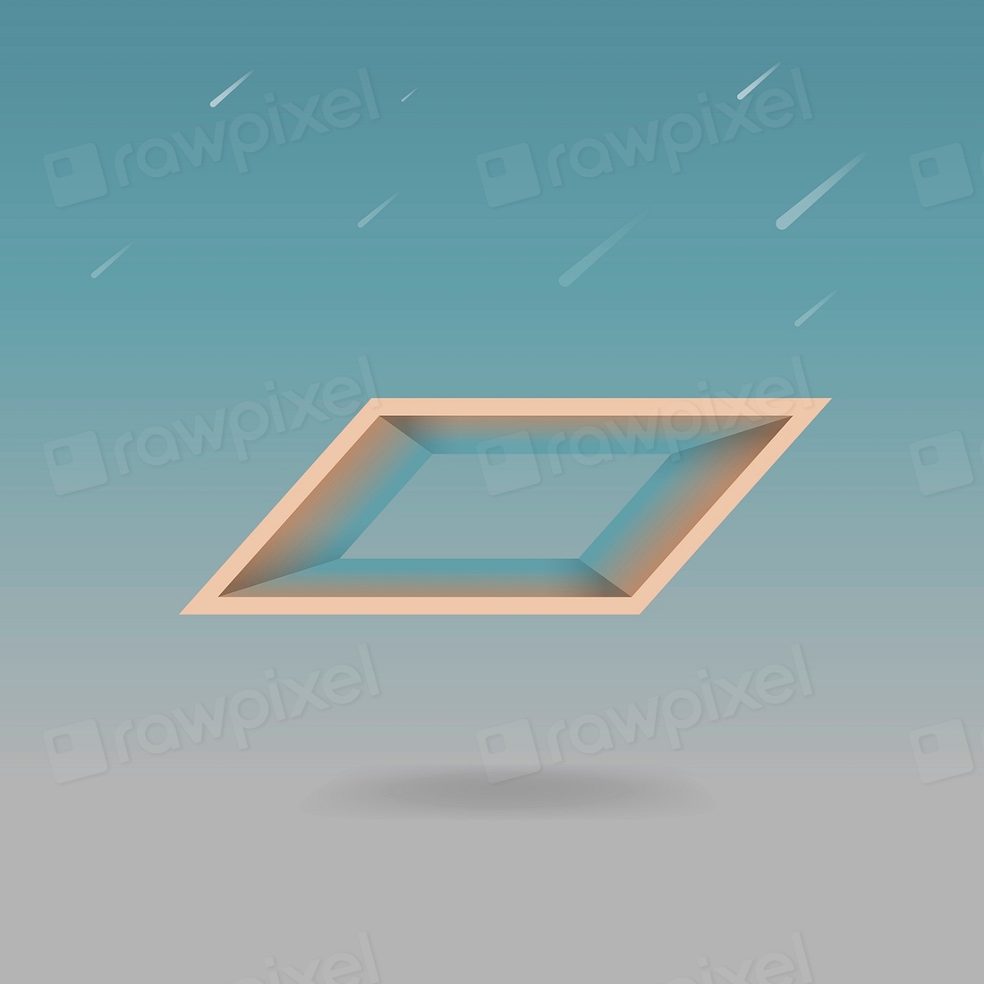 Abstract geometric parallelogram shape vector | Premium Vector - rawpixel