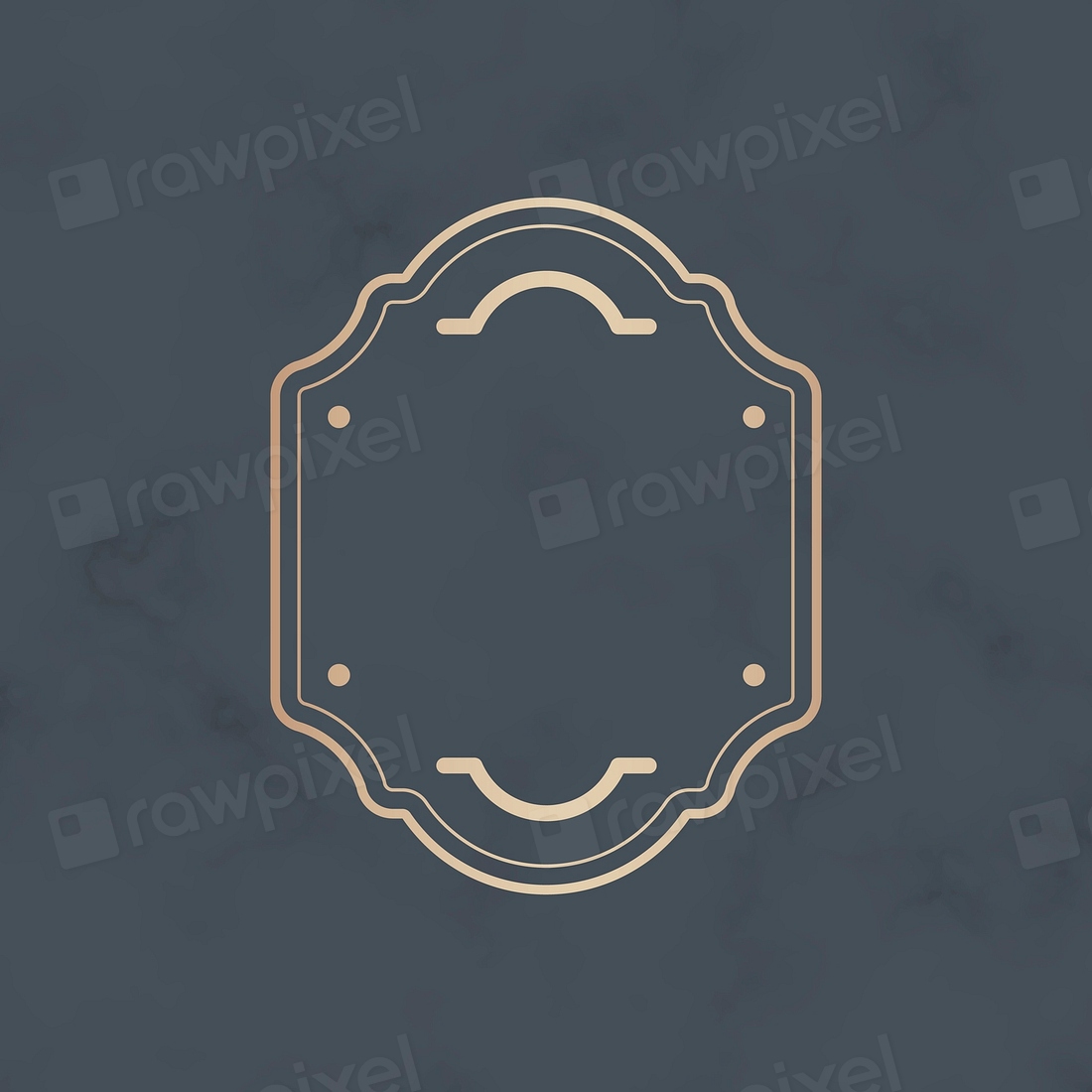 Golden vintage label design vector | Premium Vector - rawpixel