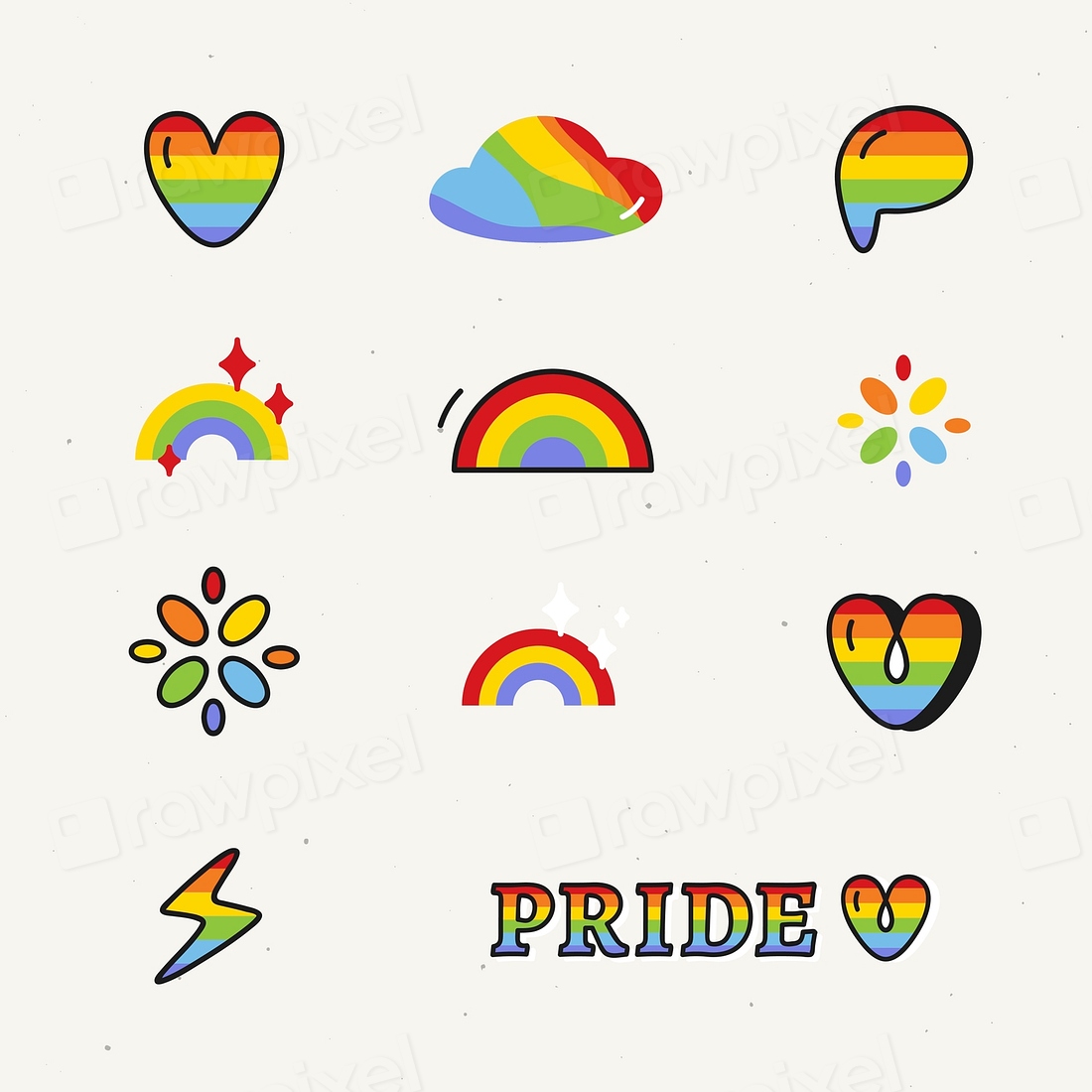 Support LGBTQ pride element vector | Premium Vector - rawpixel