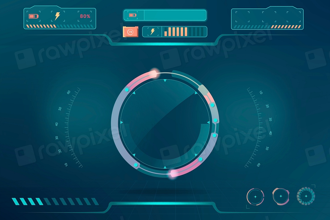 Technology interface template design elements | Premium Vector - rawpixel