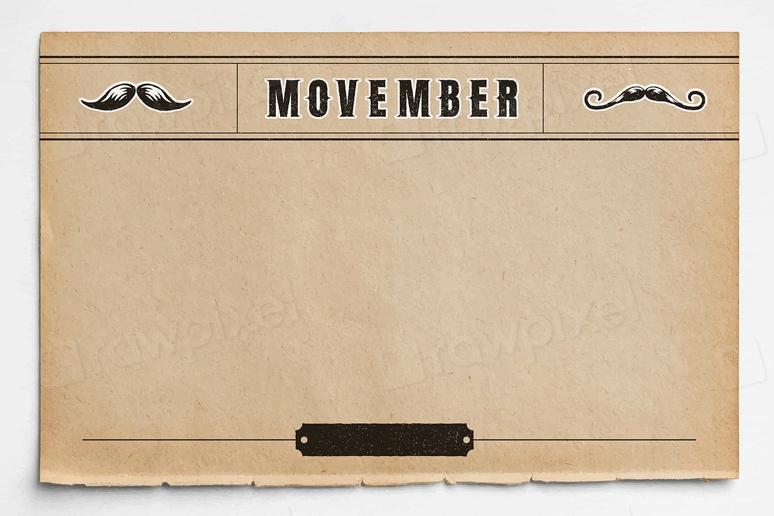 Movember vintage frame design vector | Premium Vector - rawpixel