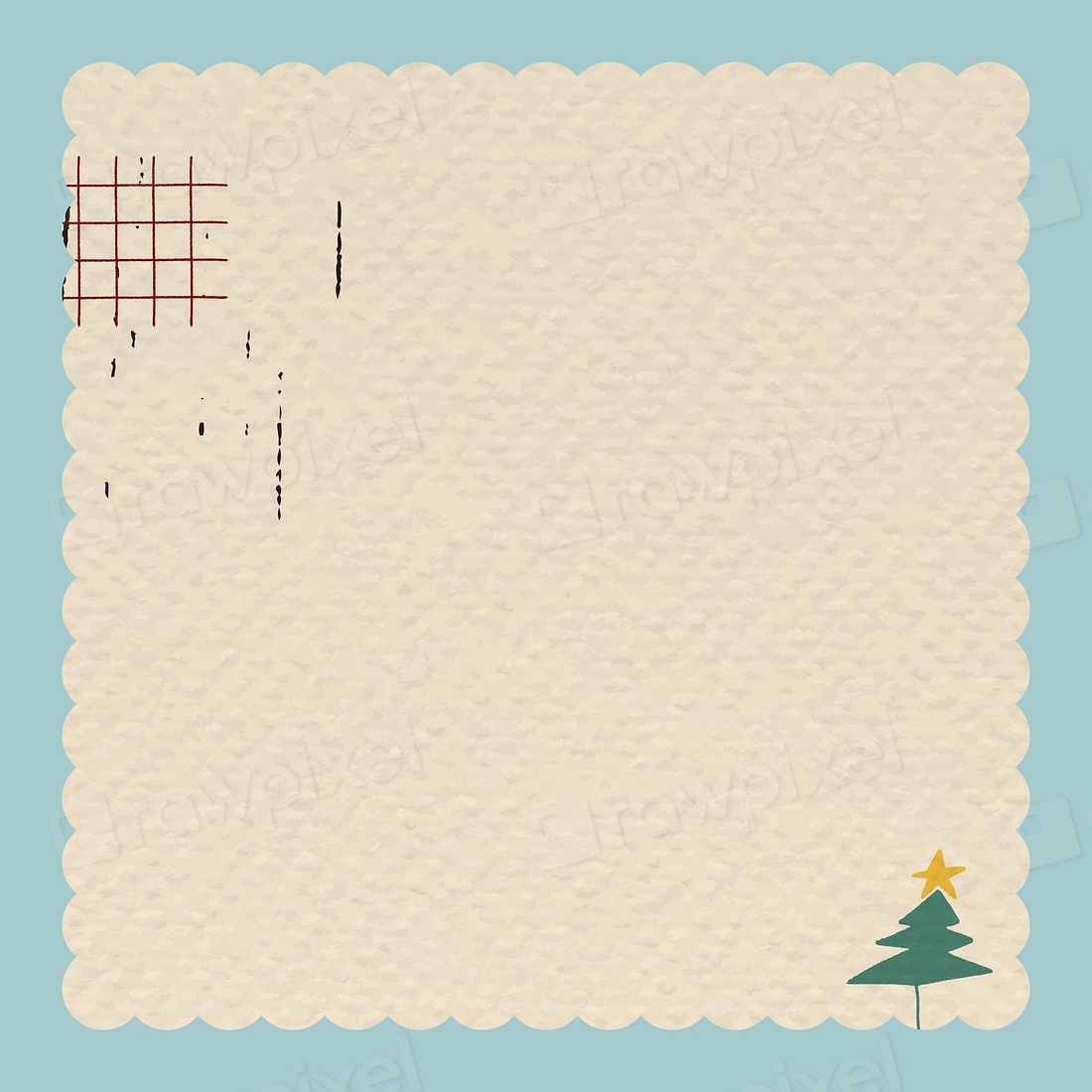 Christmas scribble patterned frame vector | Premium Vector - rawpixel