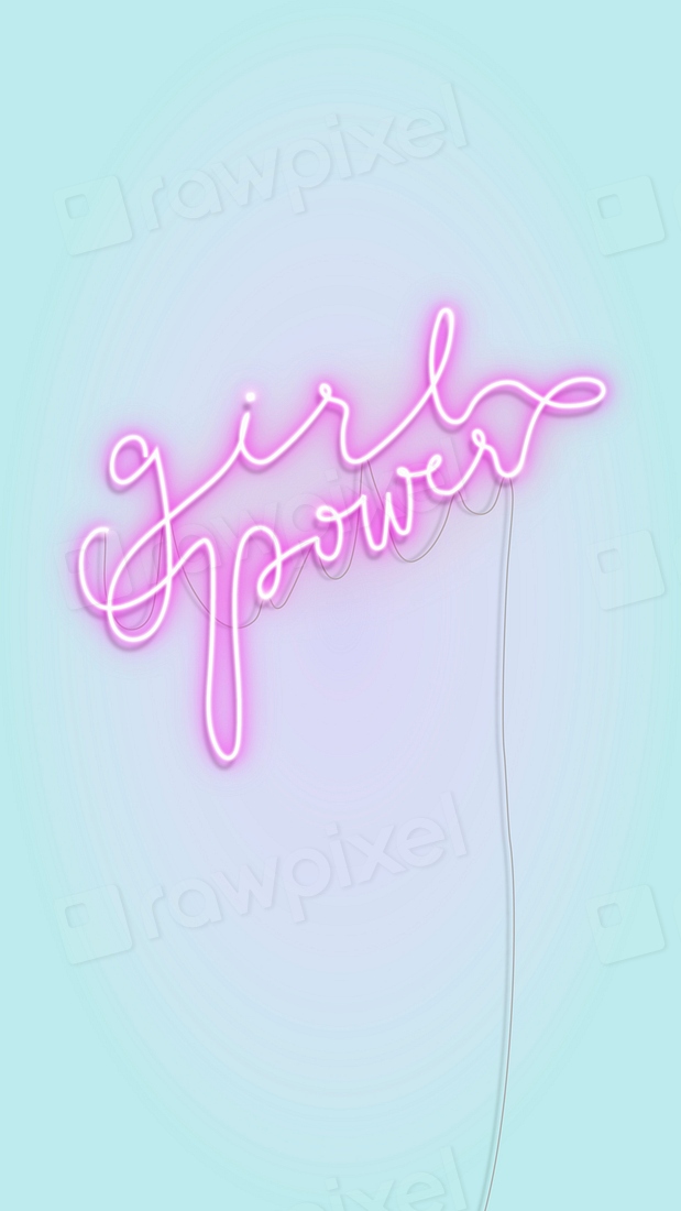 Feminine neon sign design resource | Premium Vector - rawpixel