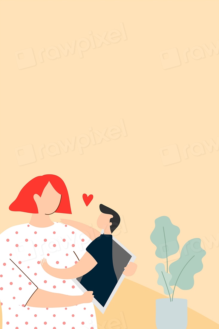 Couple sending virtual hugs coronavirus | Free Vector Illustration ...