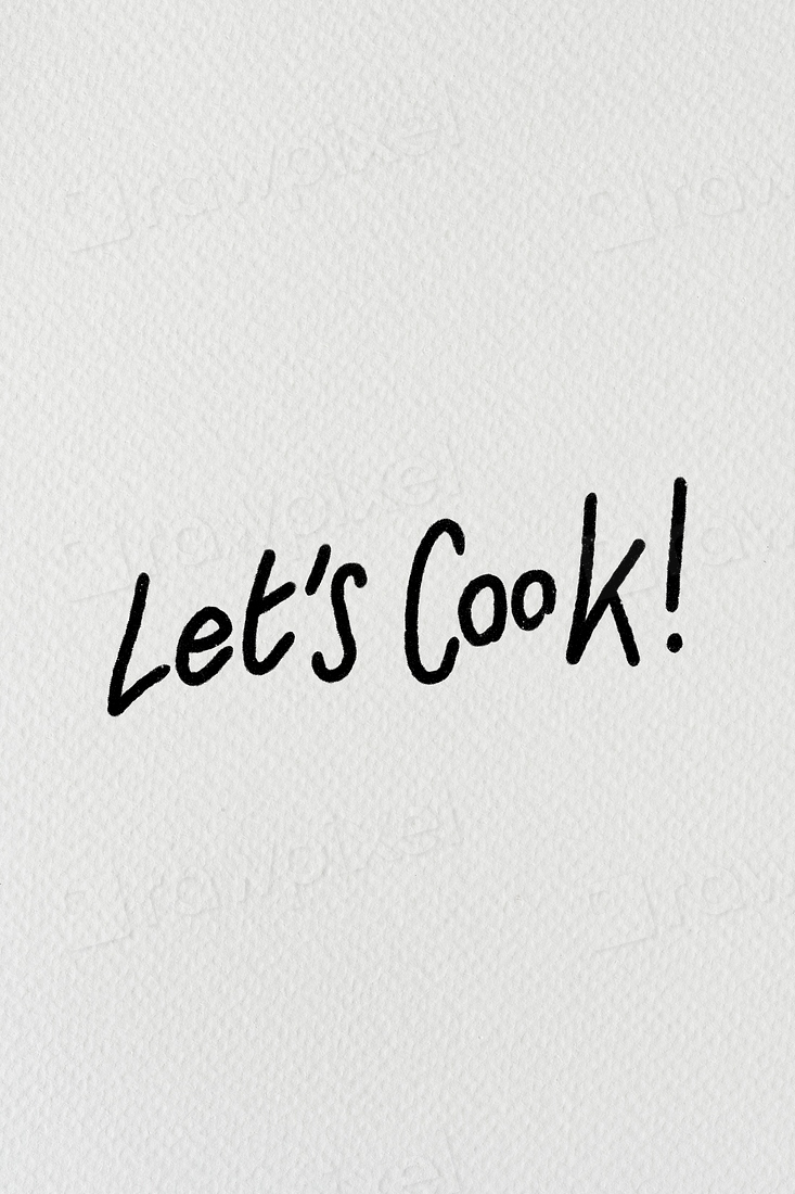 Doodle Let's Cook typography stylized | Free Photo - rawpixel