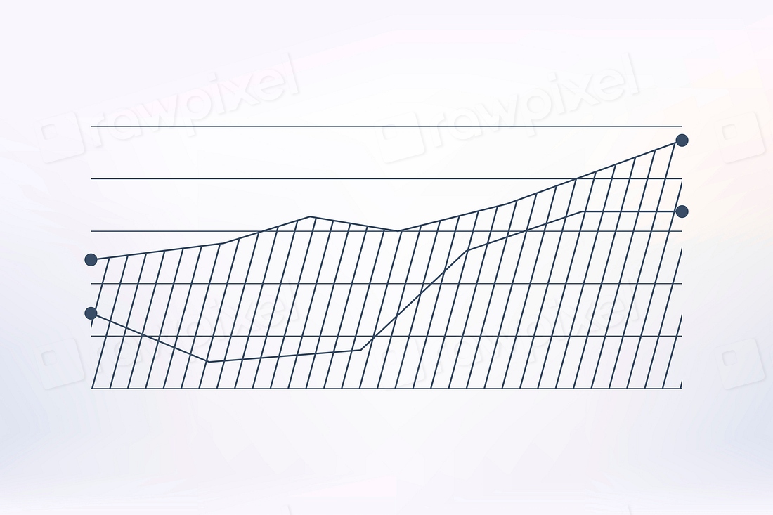 Growth graph blue infographic vector | Premium Vector - rawpixel