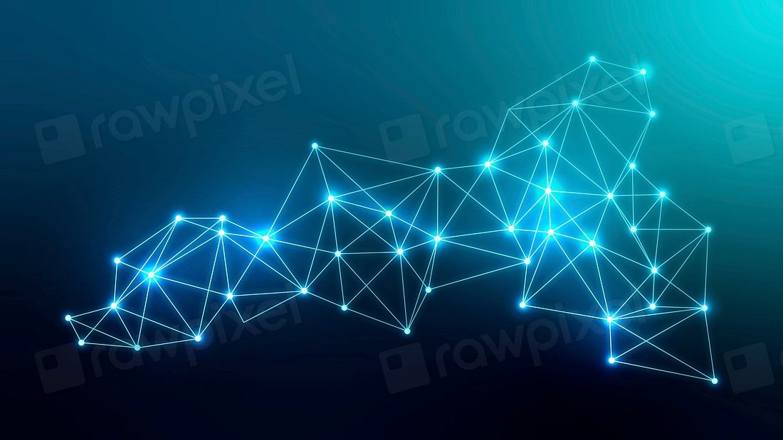 Abstract neon network vector element | Premium Vector - rawpixel
