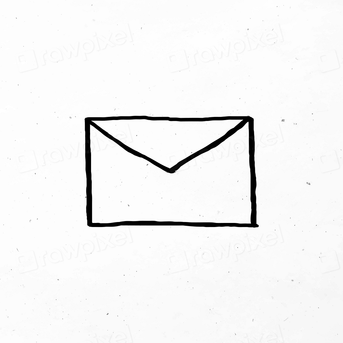 Simple hand drawn envelope vector | Premium Vector - rawpixel