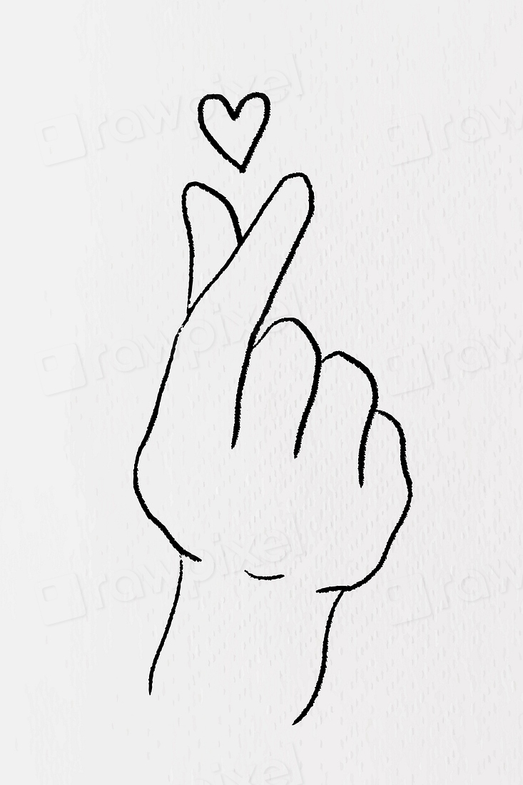 Mini heart hand sign vector | Premium Vector - rawpixel