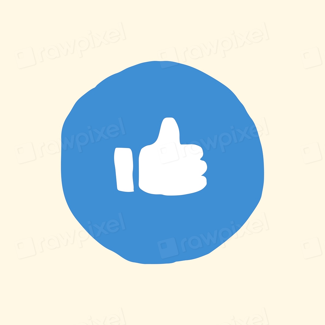 Like button sticker vector cute | Premium Vector - rawpixel