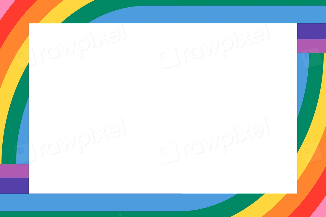 Rainbow frame psd LGBTQ pride | Premium PSD - rawpixel