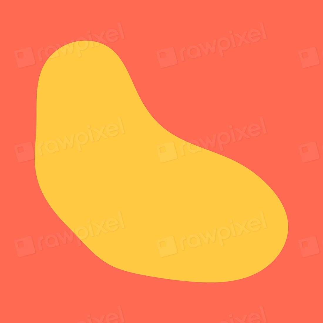 Yellow irregular shape sticker vector | Free Vector - rawpixel