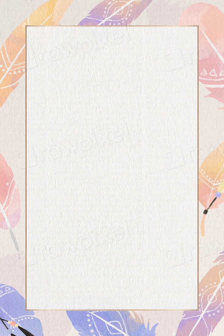 Gold frame psd pastel Boho | Premium PSD - rawpixel