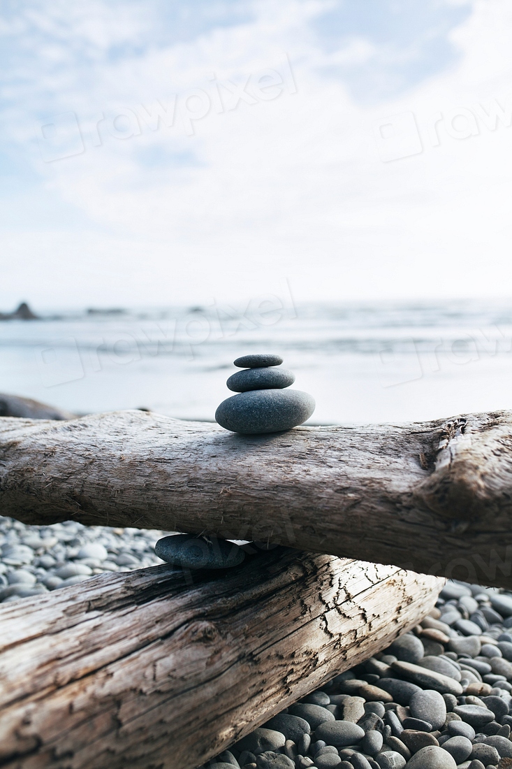 Balanced rocks beach zen and | Premium Photo - rawpixel