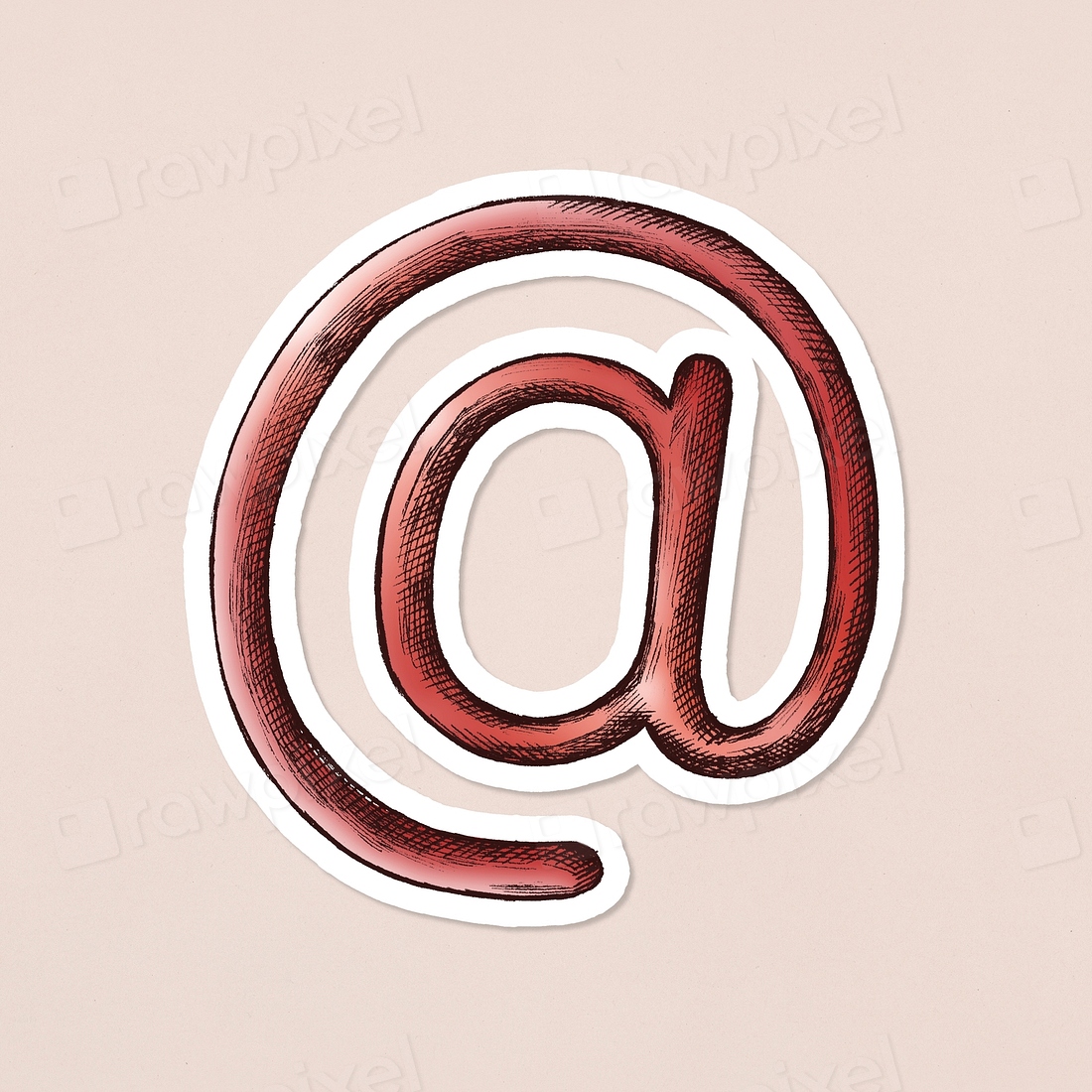 Psd sign cartoon sticker red | Premium PSD - rawpixel