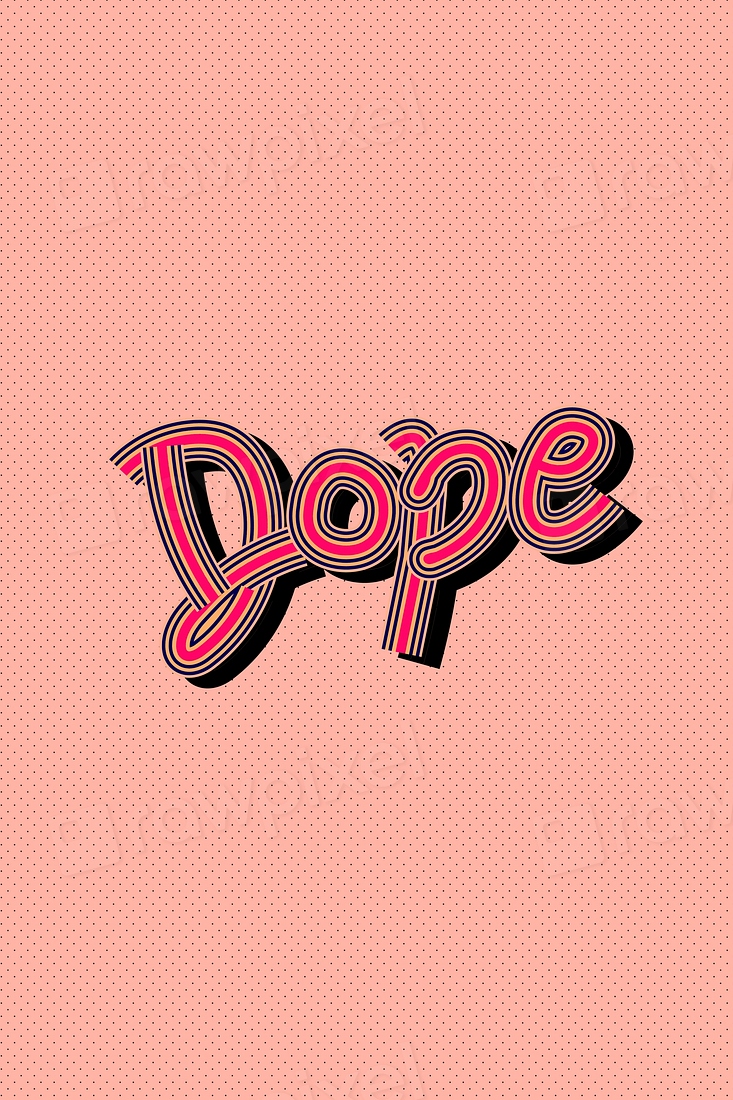 Colorful vector Dope pink funky | Premium Vector - rawpixel