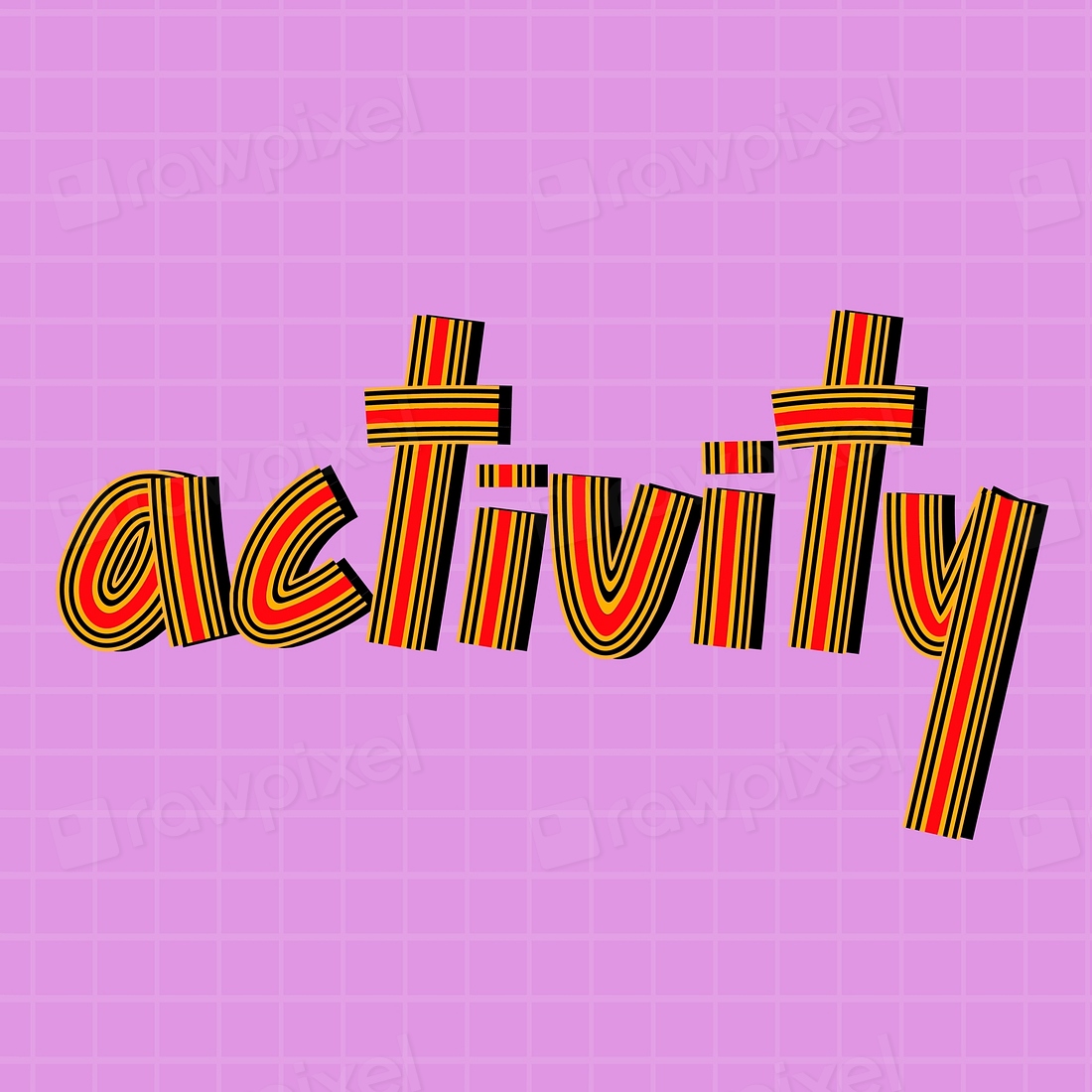 Activity text vector health word | Premium Vector - rawpixel
