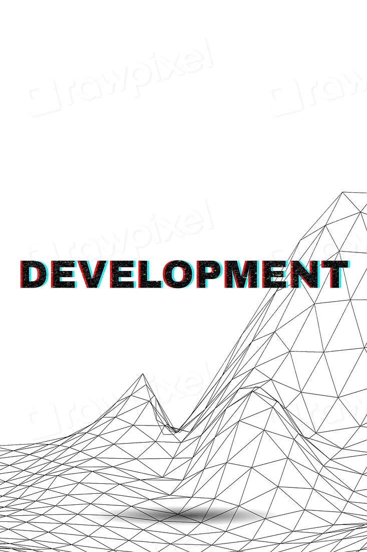 DEVELOPMENT typography wavy background | Free Photo - rawpixel