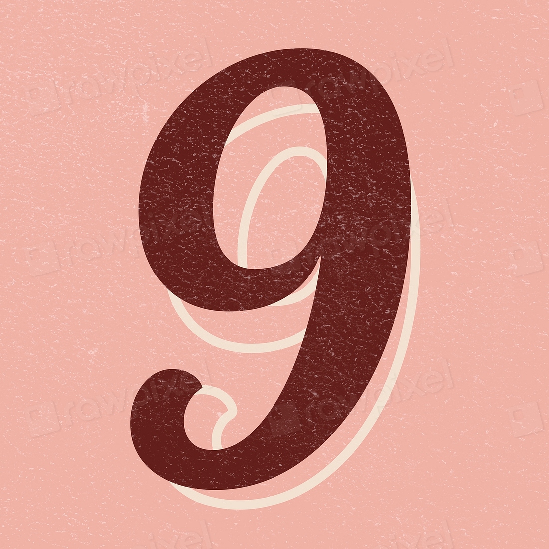 Number nine sign symbol icon | Premium PSD - rawpixel
