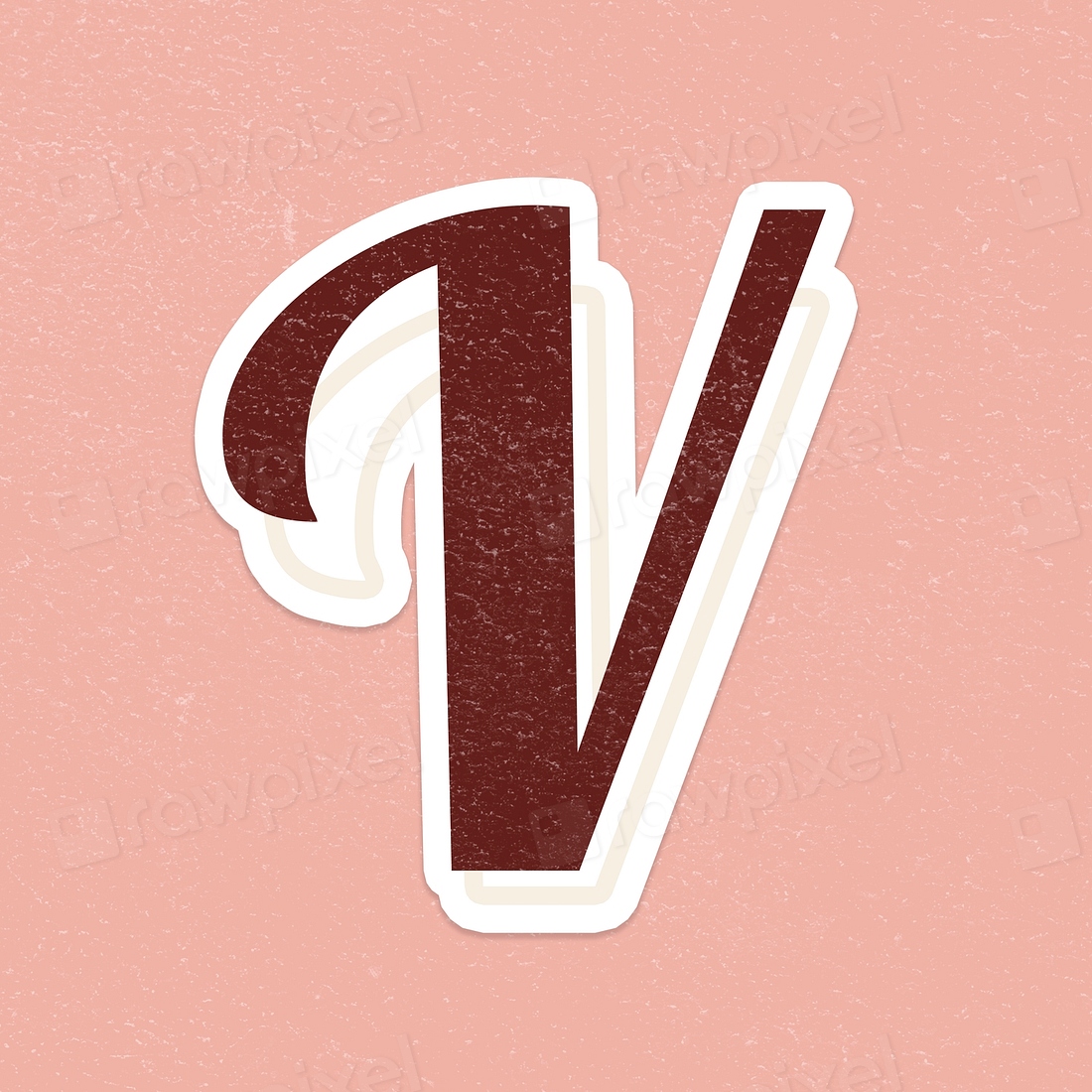 Letter V font printable z | Premium PSD - rawpixel