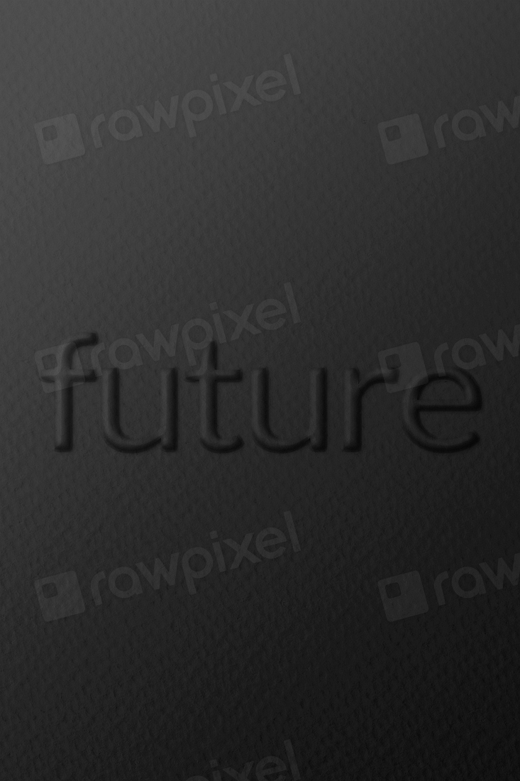 Future word emboss typography paper | Free Photo - rawpixel