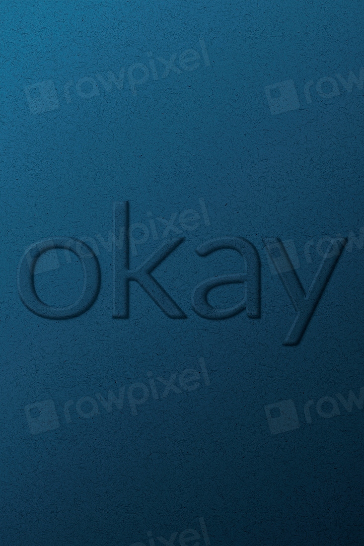 Word okay emboss typography paper | Free Photo - rawpixel