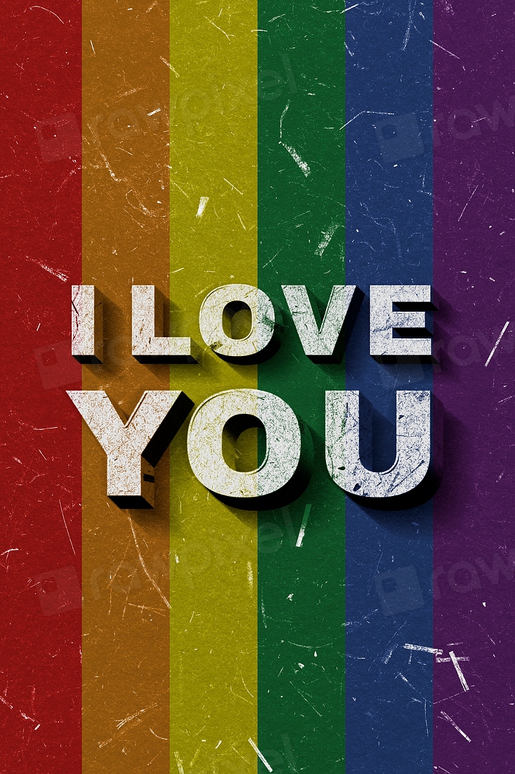 I Love You rainbow 3D | Free Photo - rawpixel