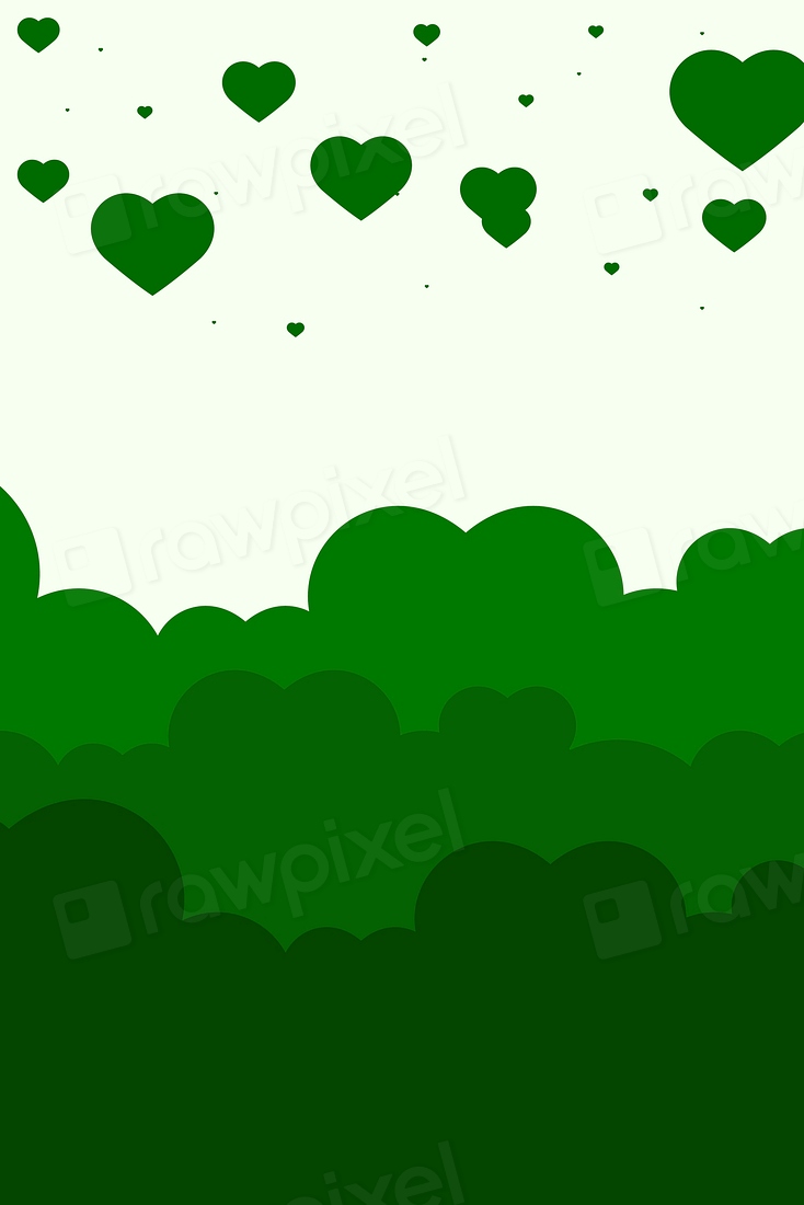 Lovely background greeb hearts copy | Free Photo - rawpixel