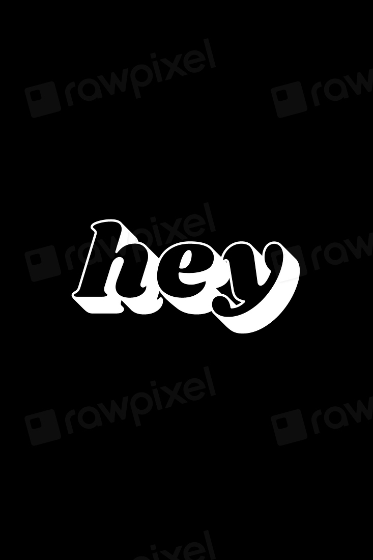 Hey text shadow effect bold | Free Photo - rawpixel