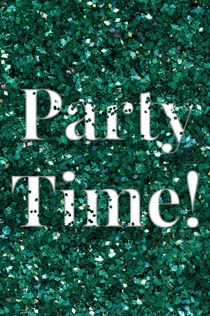 Party time! glittery typography text | Free Photo - rawpixel