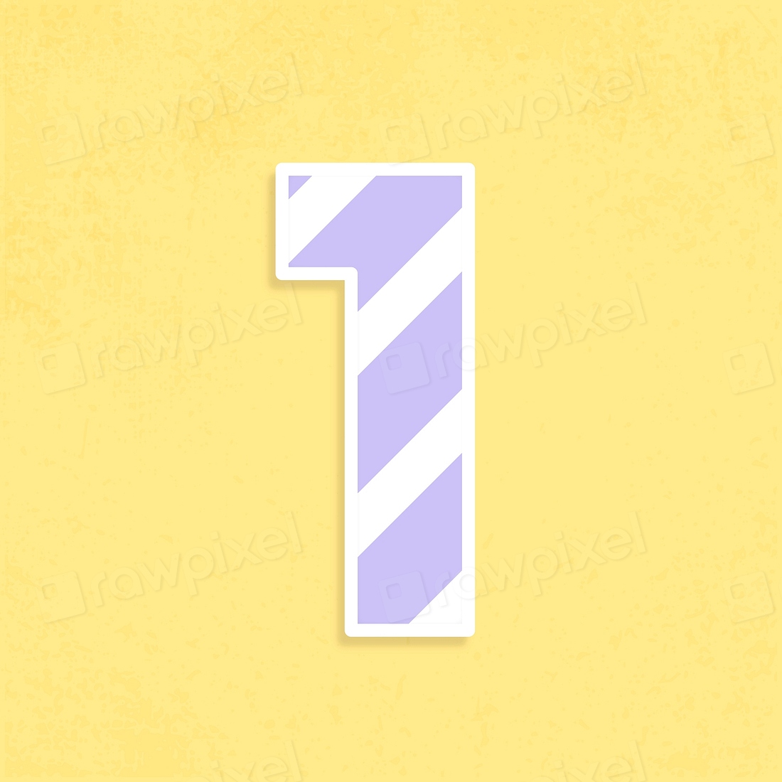 Number 1 font colorful graphic | Free Vector - rawpixel