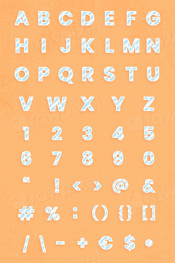 Letter number sign set vector | Premium Vector - rawpixel