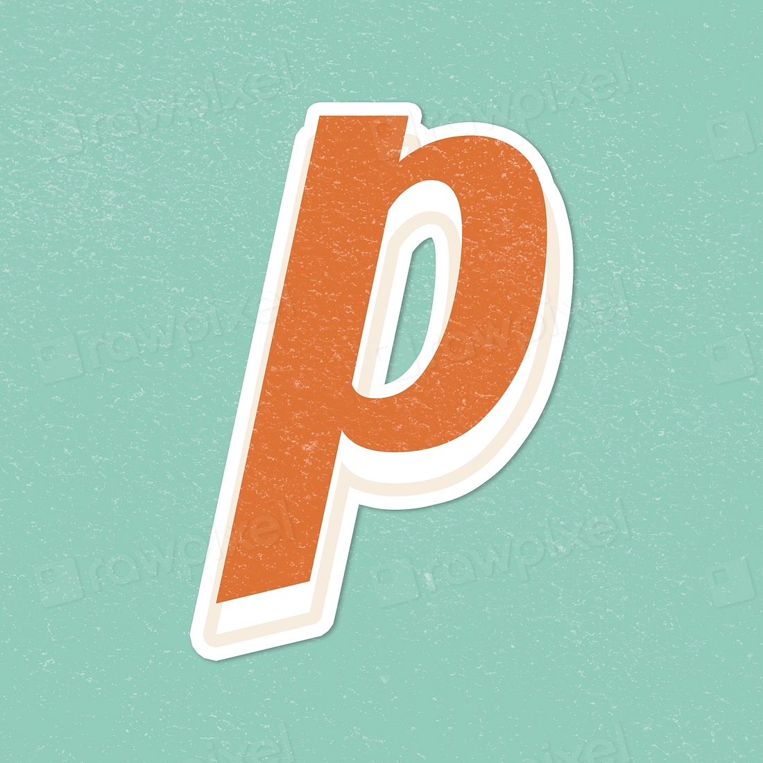 Letter P handwriting font lettering | Premium PSD - rawpixel