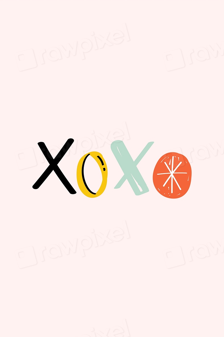 XOXO word vector doodle font | Premium Vector - rawpixel