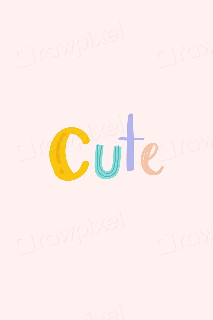 Cute message typography doodle font | Free Photo - rawpixel