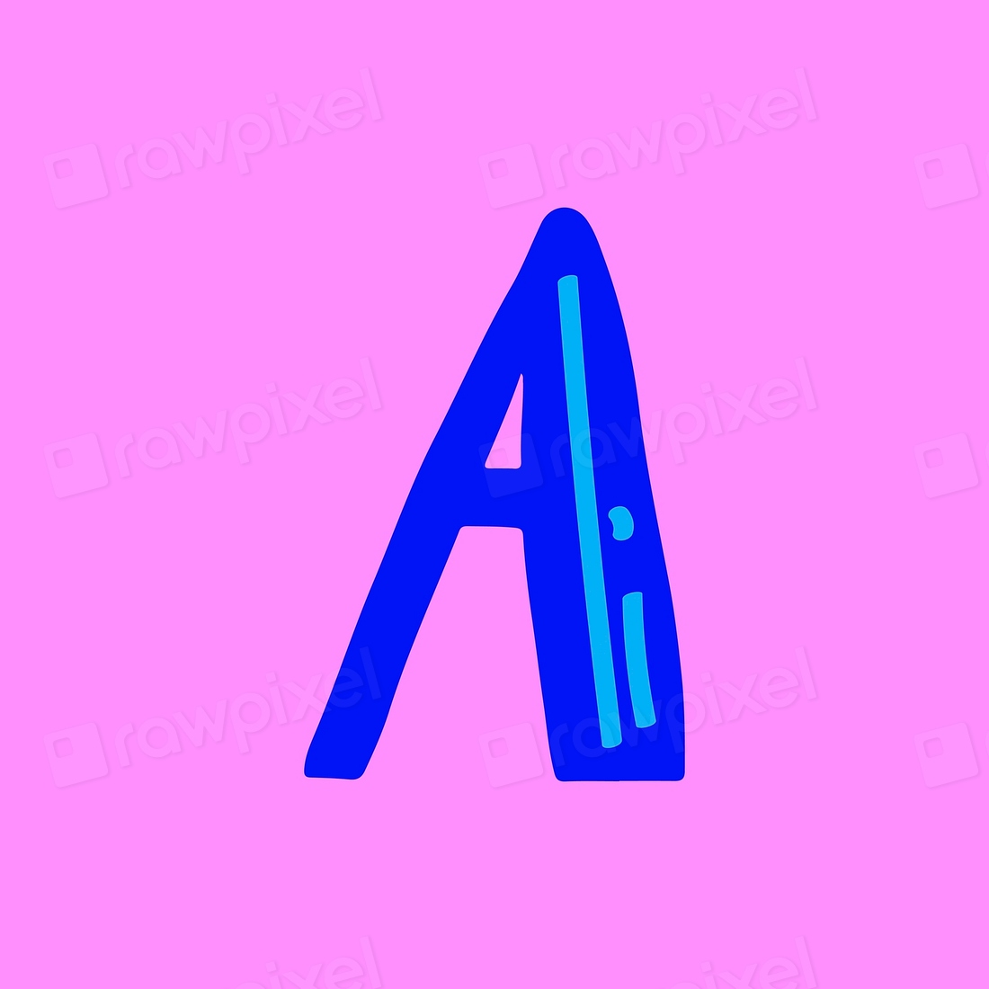 Letter A vector doodle typography | Premium Vector - rawpixel