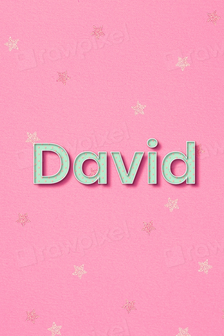 David polka dot typography word | Free Photo - rawpixel