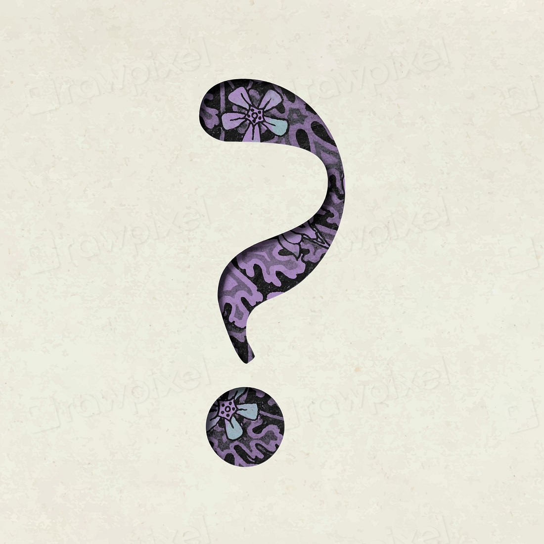 Question mark punctuation vector retro | Premium Vector - rawpixel