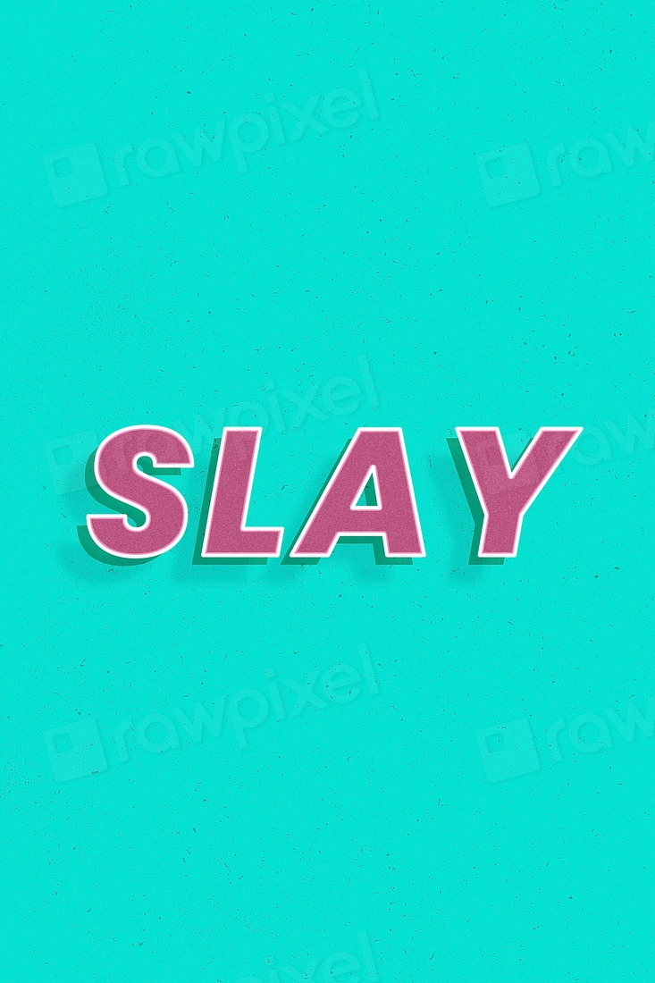 Slay retro shadow typography 3d | Free Photo - rawpixel