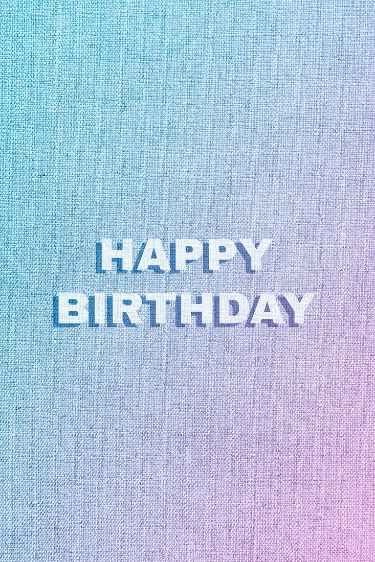 Happy birthday text fabric texture | Free Photo - rawpixel