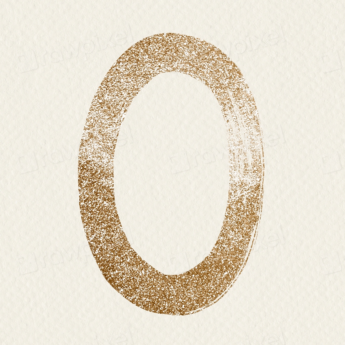 Gold glitter 0 number psd | Free PSD - rawpixel