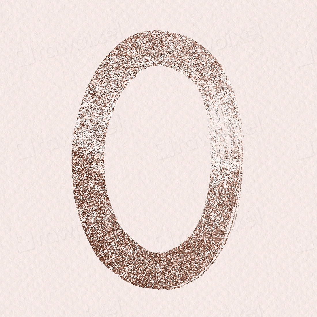 Rose gold 0 psd number | Premium PSD - rawpixel