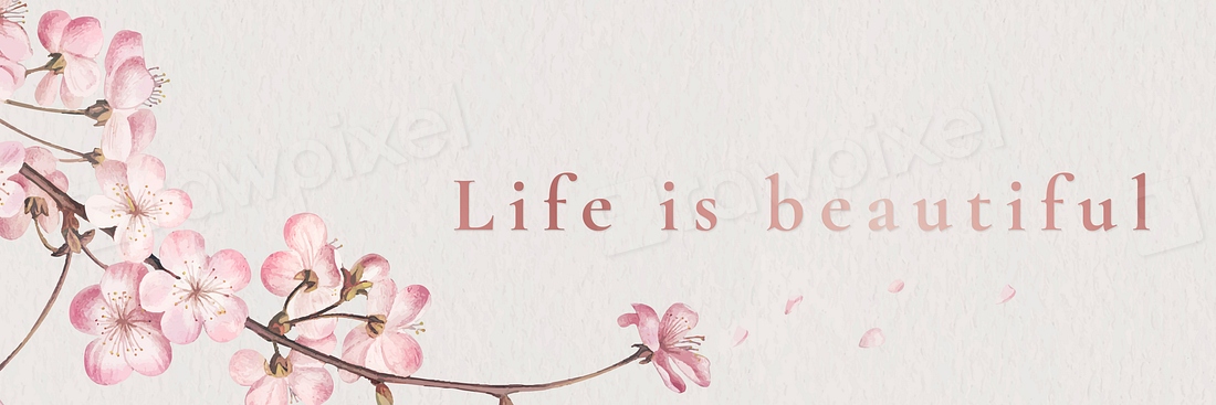 Floral life is beautiful card | Premium Vector - rawpixel
