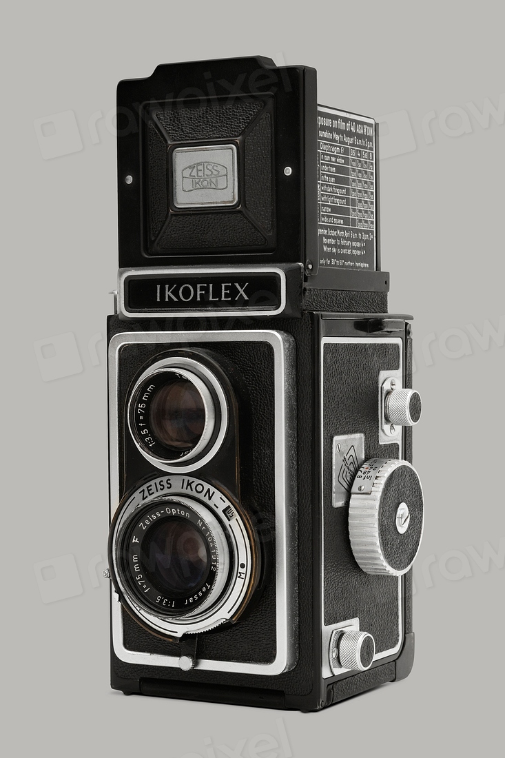 Vintage Ikoflex 12mm film camera. | Premium PSD - rawpixel