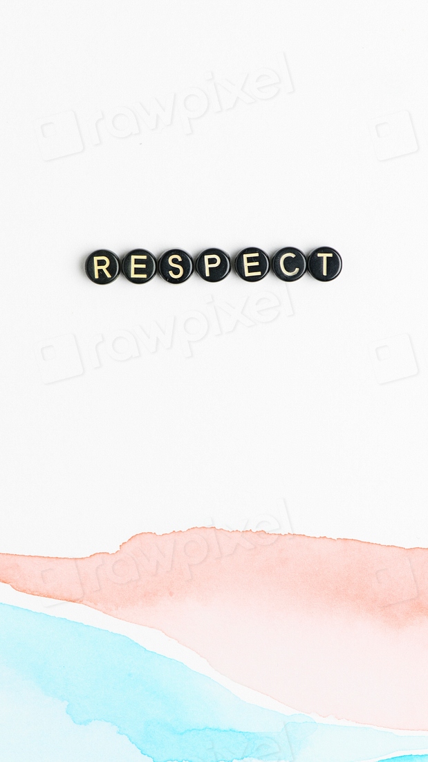 Respect beads text typography watercolor | Free Photo - rawpixel